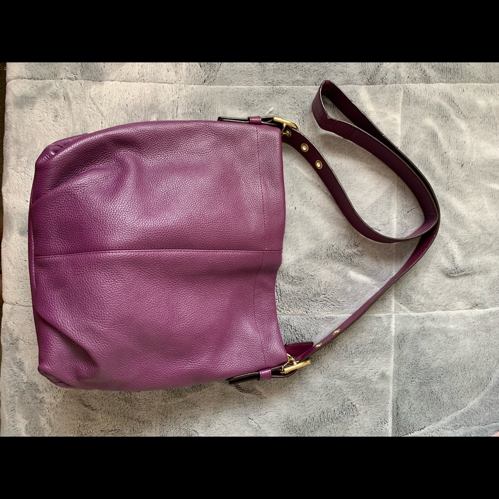 Purple Coach Purse - Gem